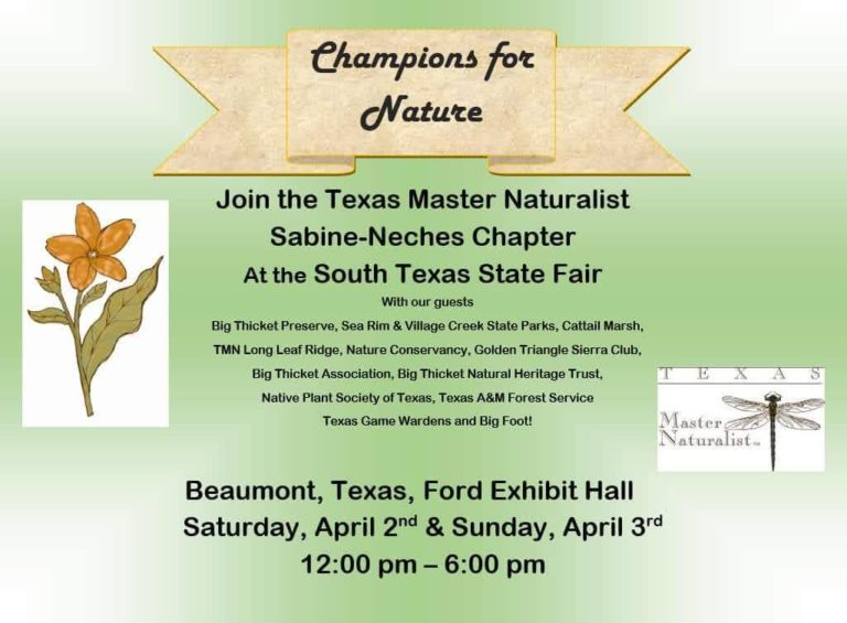 Breaking News: Champions For Nature Public Outreach Event – Texas A&M ...